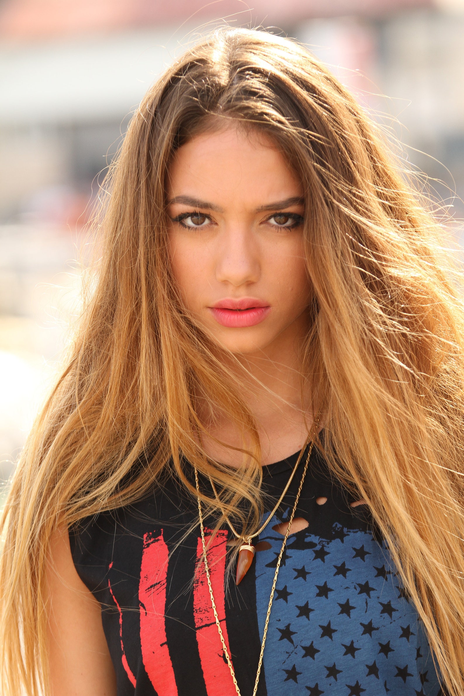 Stone Horn Necklace Beaded Horn Necklace Gold Horn Necklace - Etsy