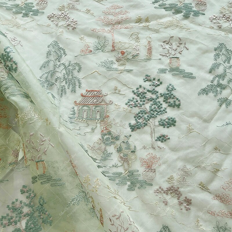 Chinese Silk Fabric - Etsy
