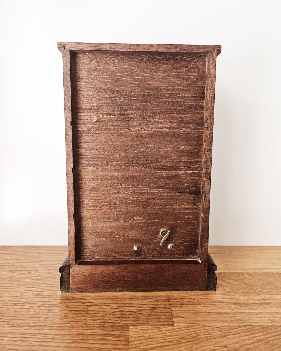 Vintage Hand Carved Wooden Musical Jewelry Box, Ornate Doors and ...