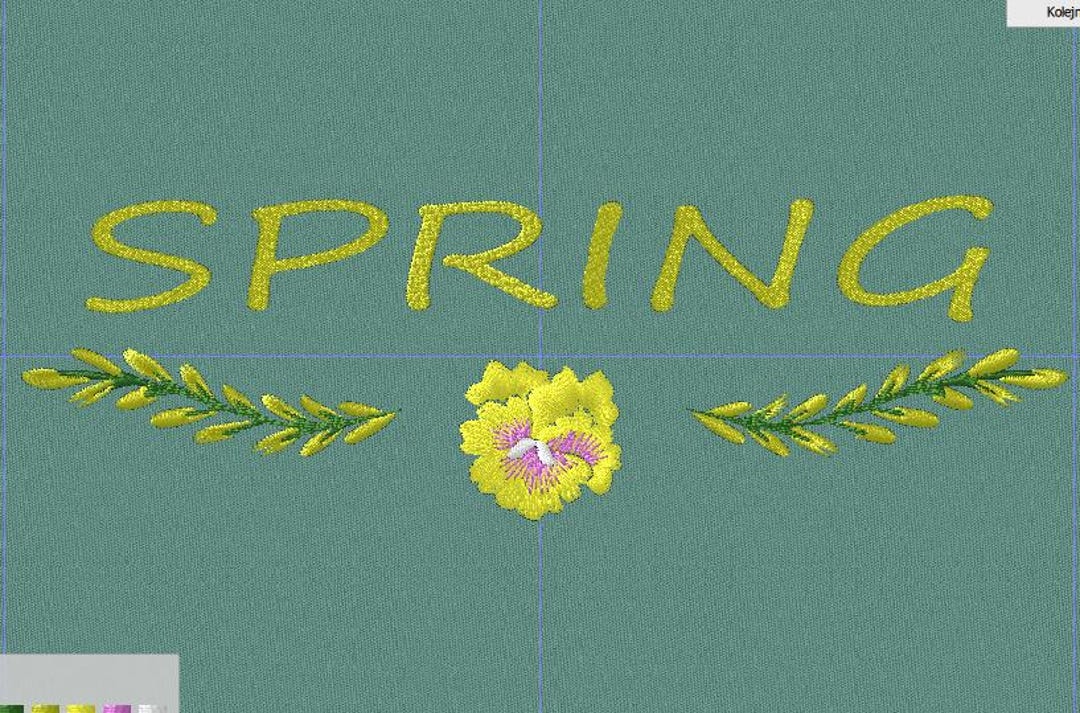 Spring Embroidery Design - Etsy