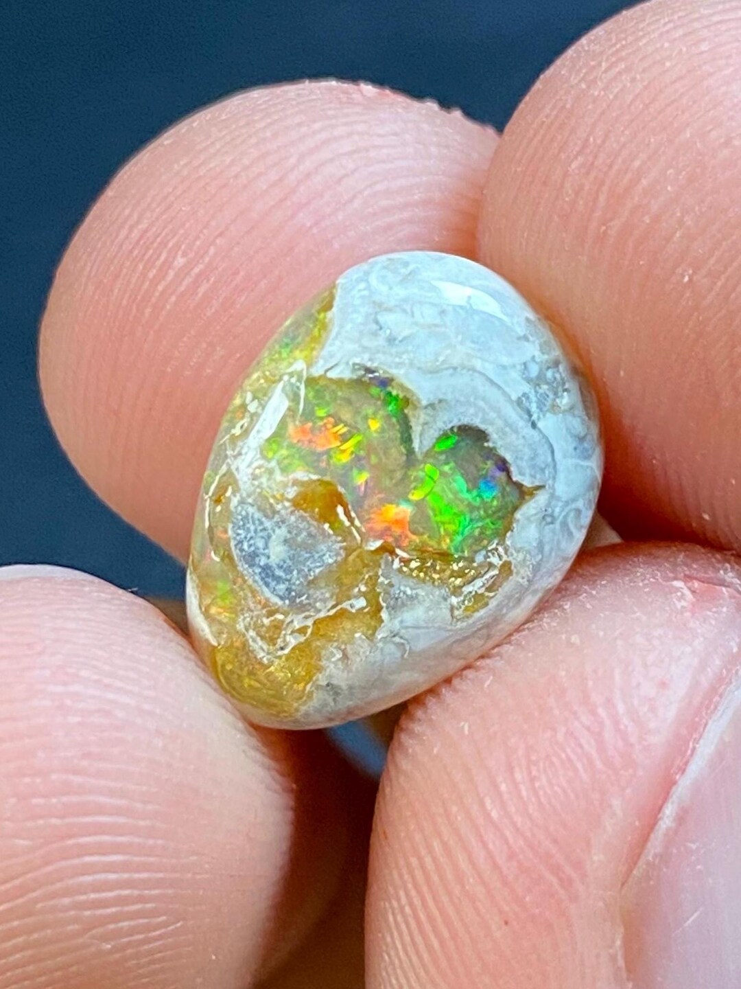 Mexican Fire Opal in Matrix: Natural Cantera Gemstone, Collector's ...