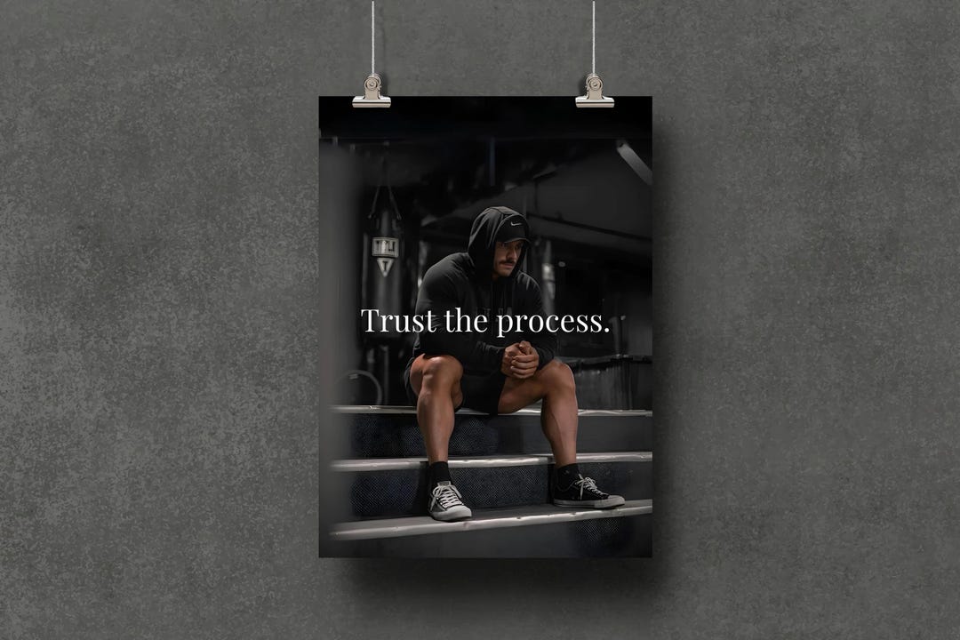 Chris Bumstead Motivational Poster, Mr. Olympia, Trust the Process ...