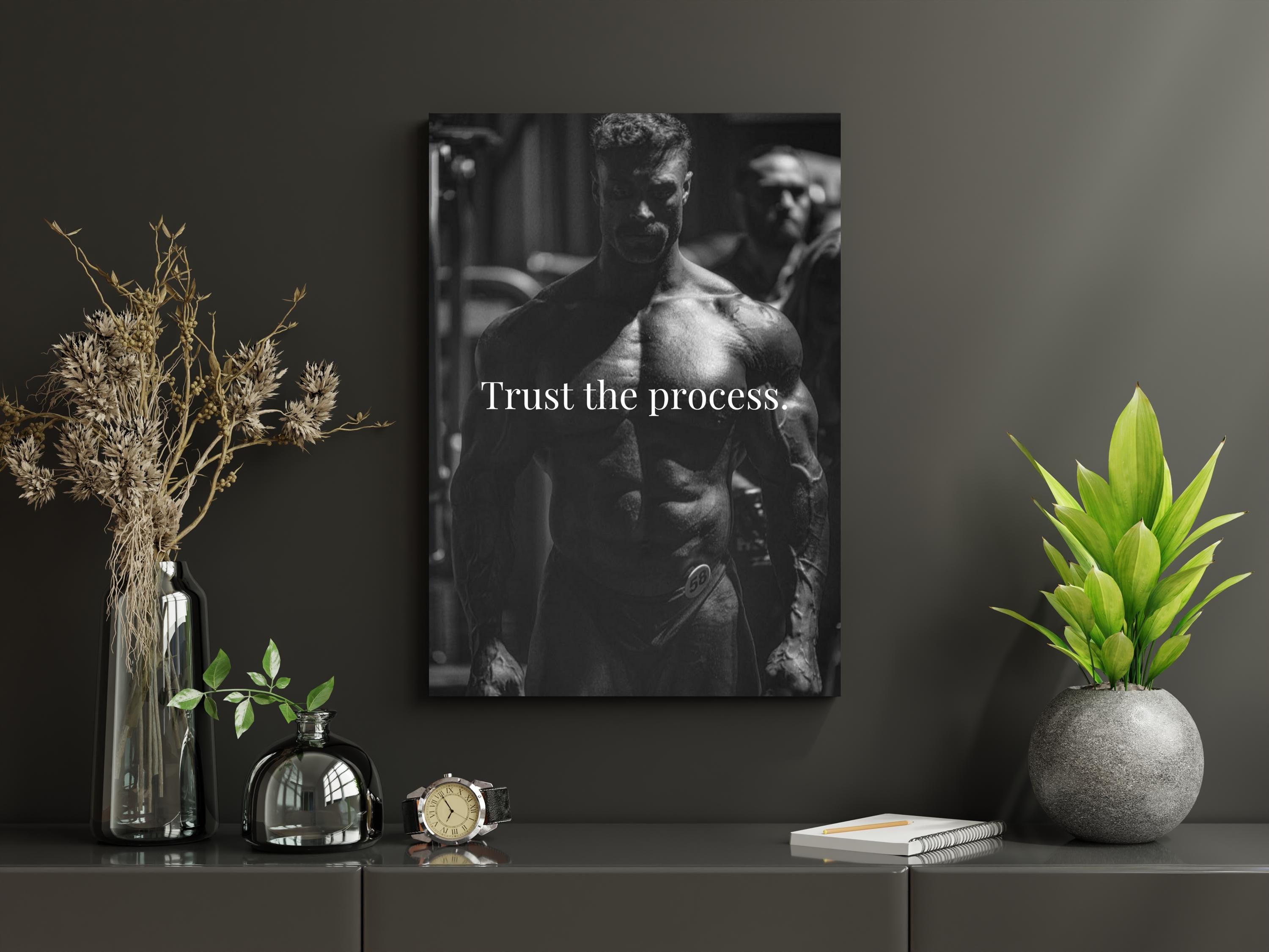Chris Bumstead Motivational Poster, Mr. Olympia, Trust the Process ...