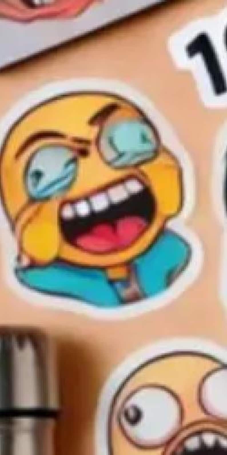 Fun Emoji Meme Stickers for Laptops, Water Bottles, and Notebooks ...