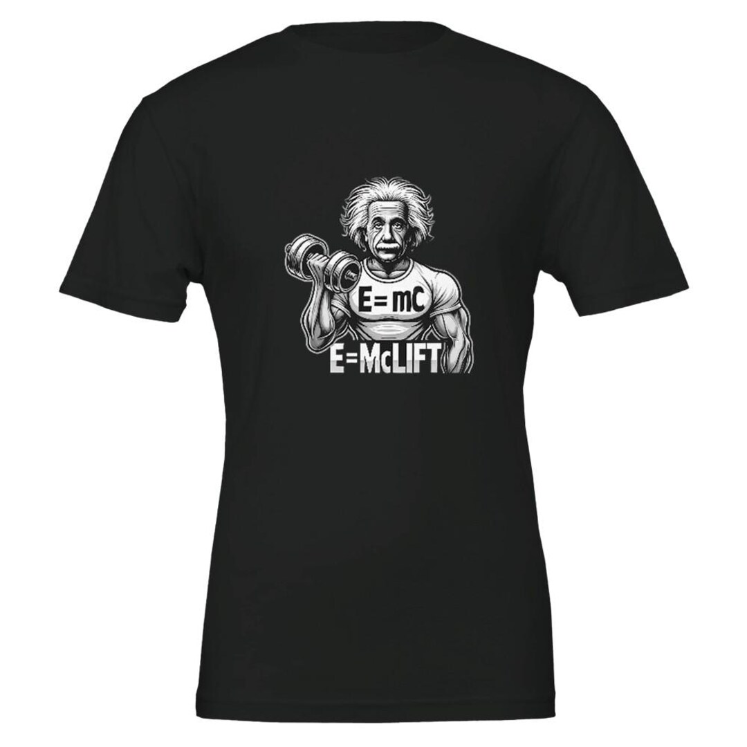 Albert Einstein Gym PREMIUM T-shirt Funny Science Workout Shirt Pump ...