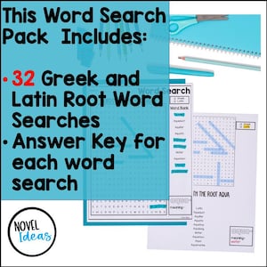 Greek & Latin Roots Stems Morphology Reading ELA Vocabulary 32 Word ...