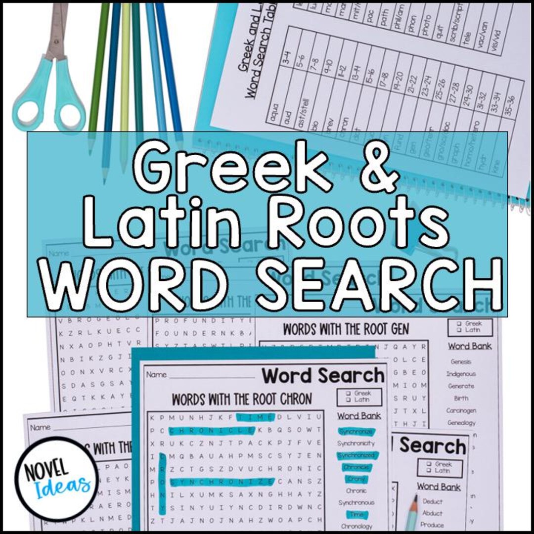 Greek & Latin Roots Stems Morphology Reading ELA Vocabulary 32 Word ...