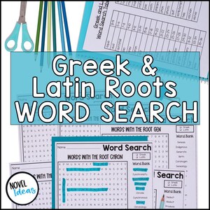 Greek & Latin Roots Stems Morphology Reading ELA Vocabulary 32 Word ...