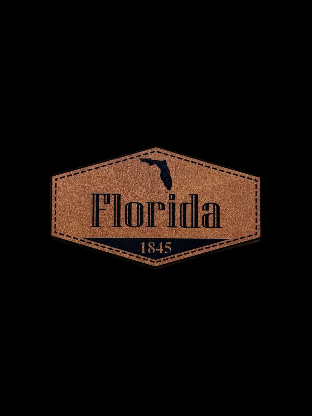 Florida State Patch - Iron-on Leatherette Patch - Etsy