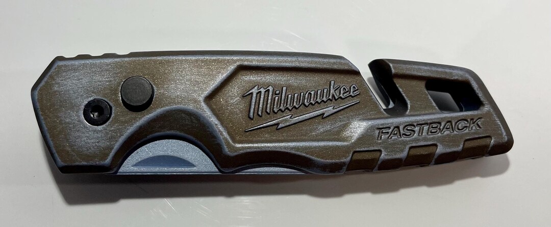 Milwaukee Fastback Cerakote Custom Blue Patina Battle Worn Utility ...