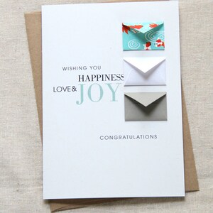 Congratulations. Wedding Tiny Envelopes Card - Etsy