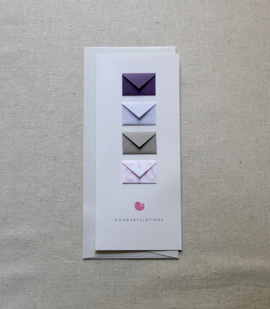 Congratulations Baby Girl Tiny Envelopes Card - Etsy