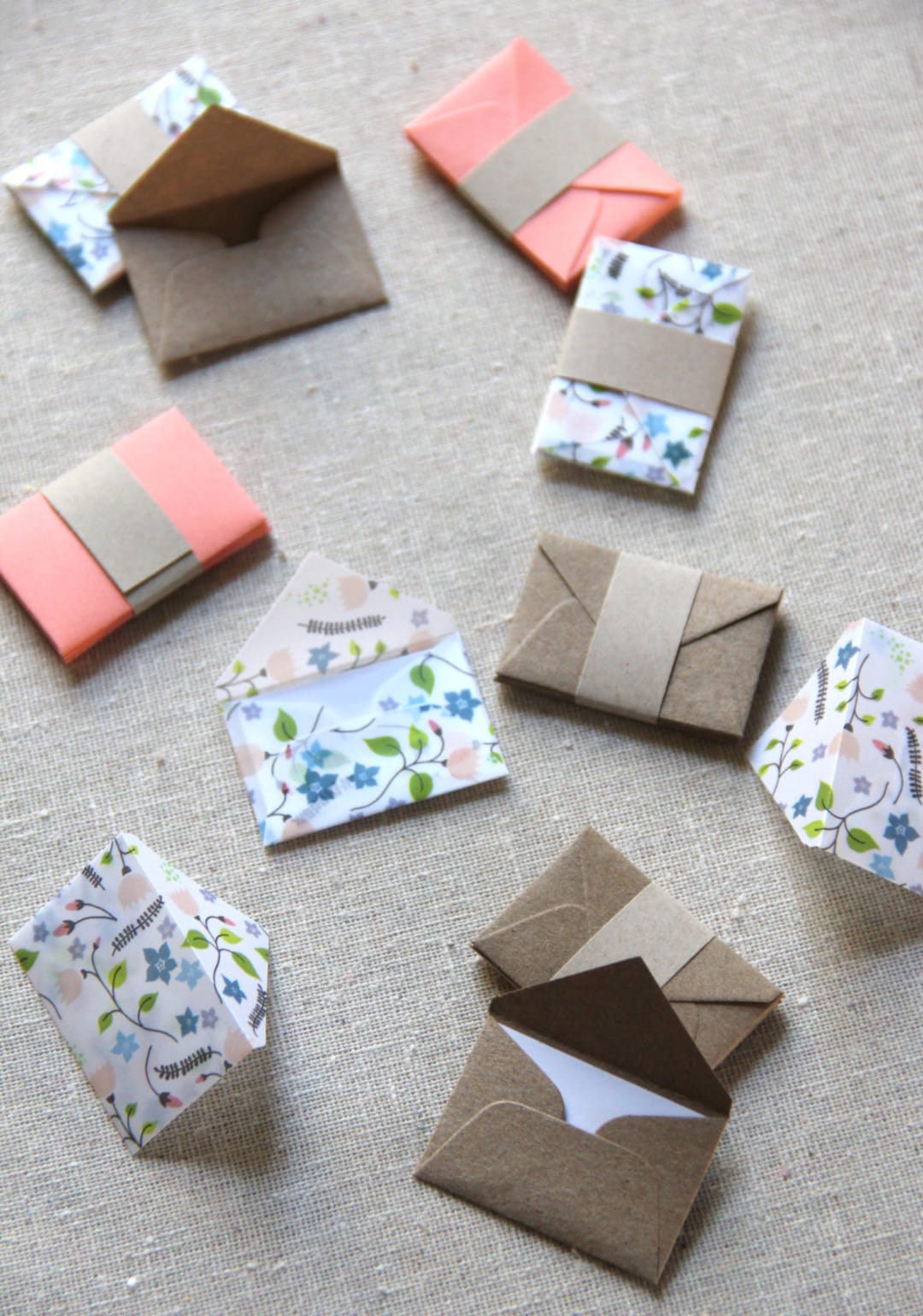 Tiny Love Notes Envelopes and Notes Variety Pack August Garden - Etsy