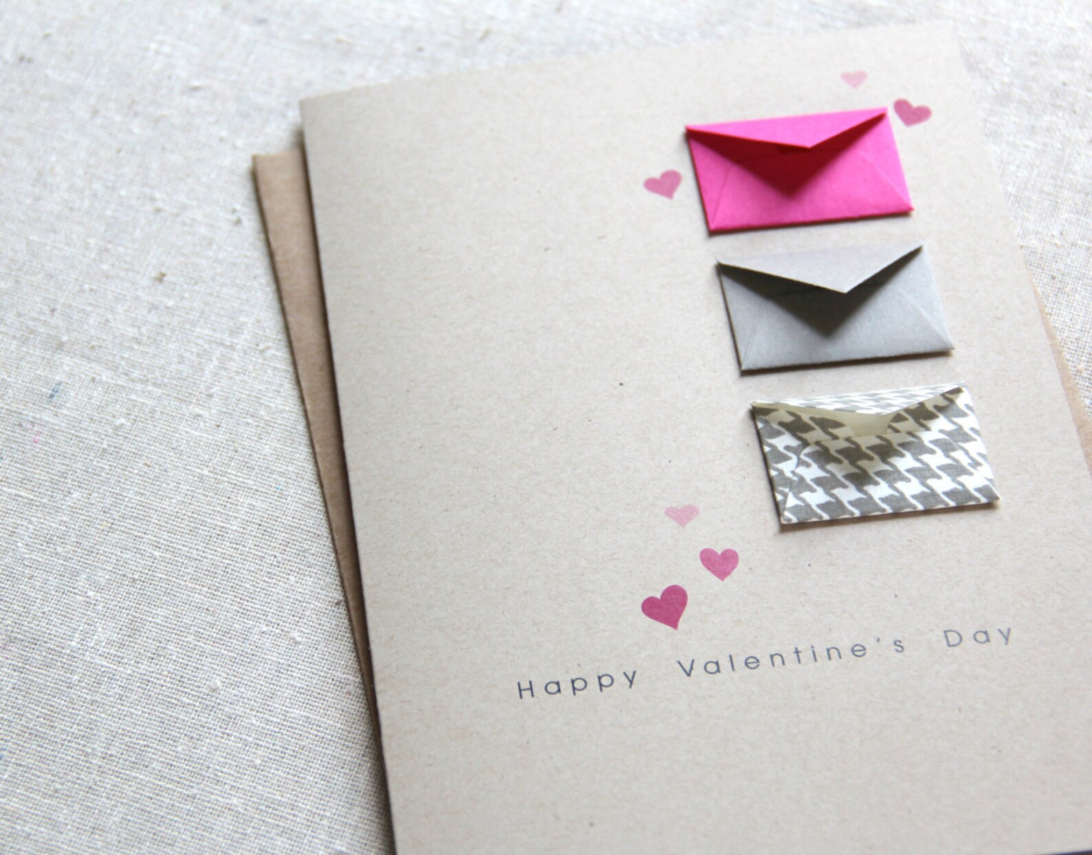 Valentine's Card Tiny Envelopes Card - Etsy