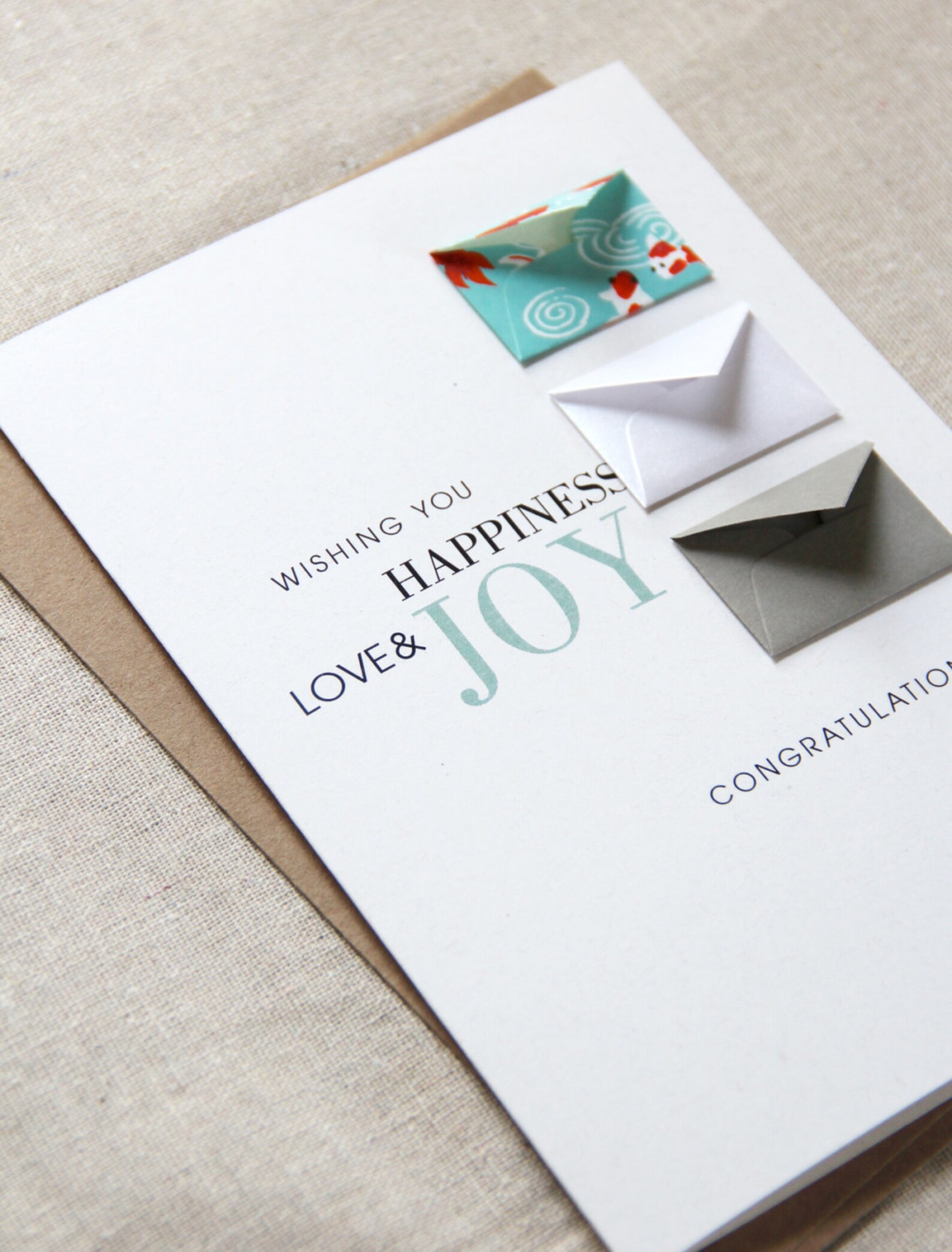 Congratulations. Wedding Tiny Envelopes Card - Etsy