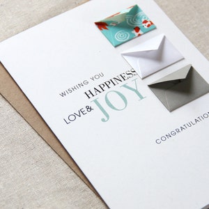 Congratulations. Wedding Tiny Envelopes Card - Etsy