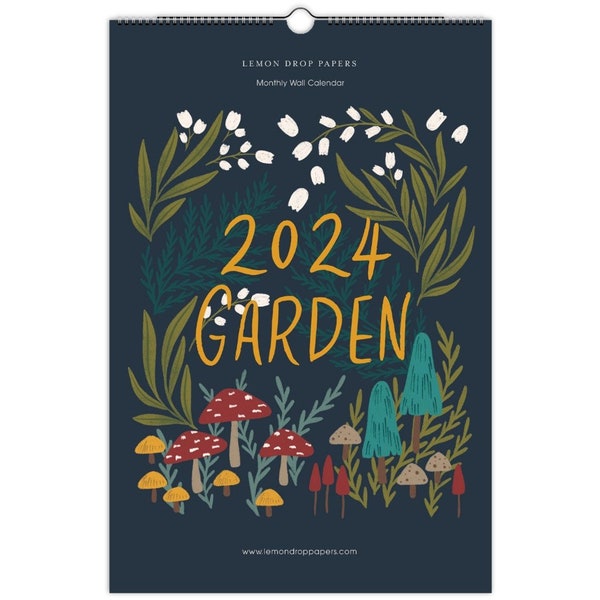 Garden Party Wall Calendar - Etsy
