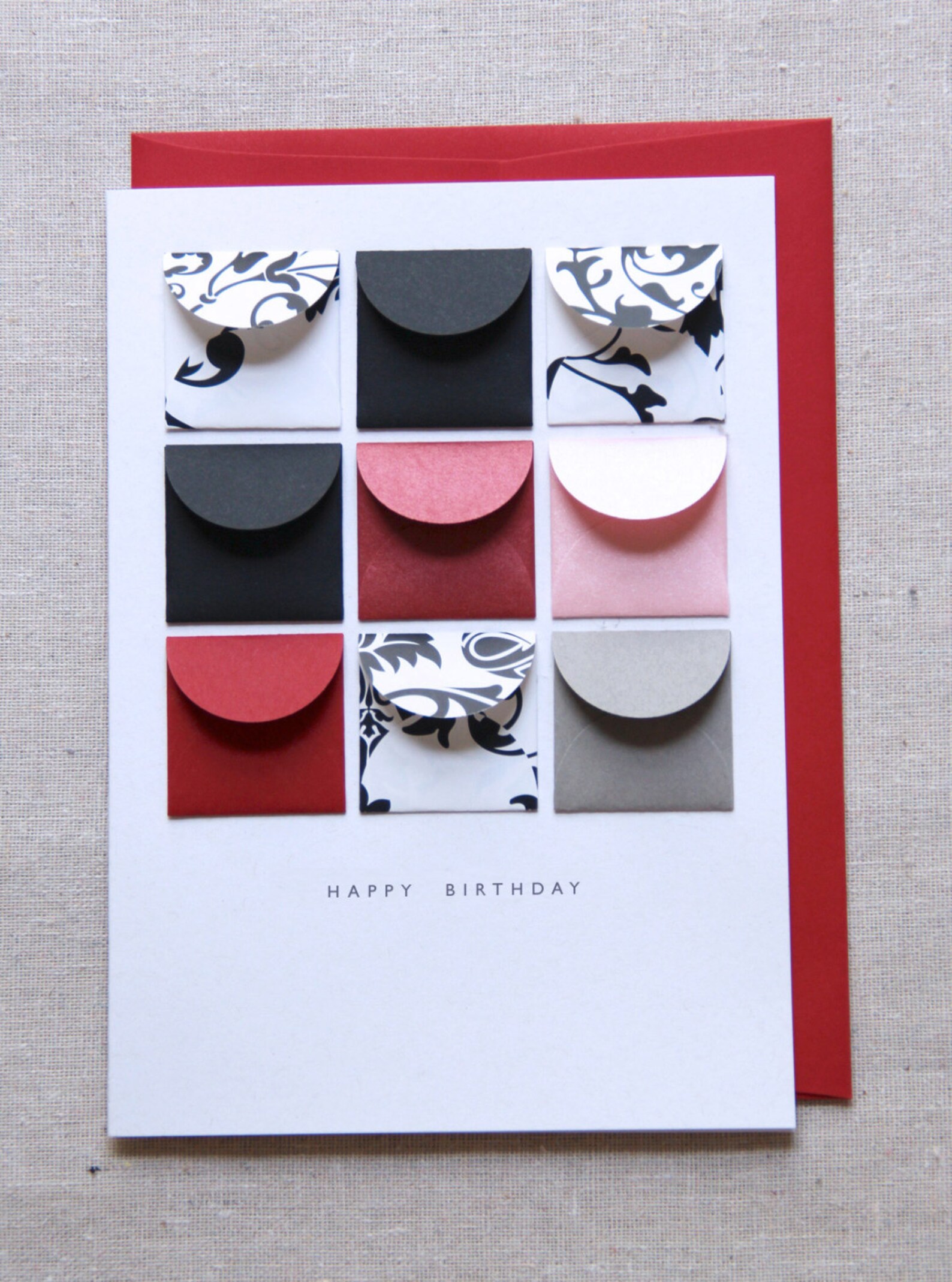 Happy Birthday Ruby Tiny Envelopes Card - Etsy
