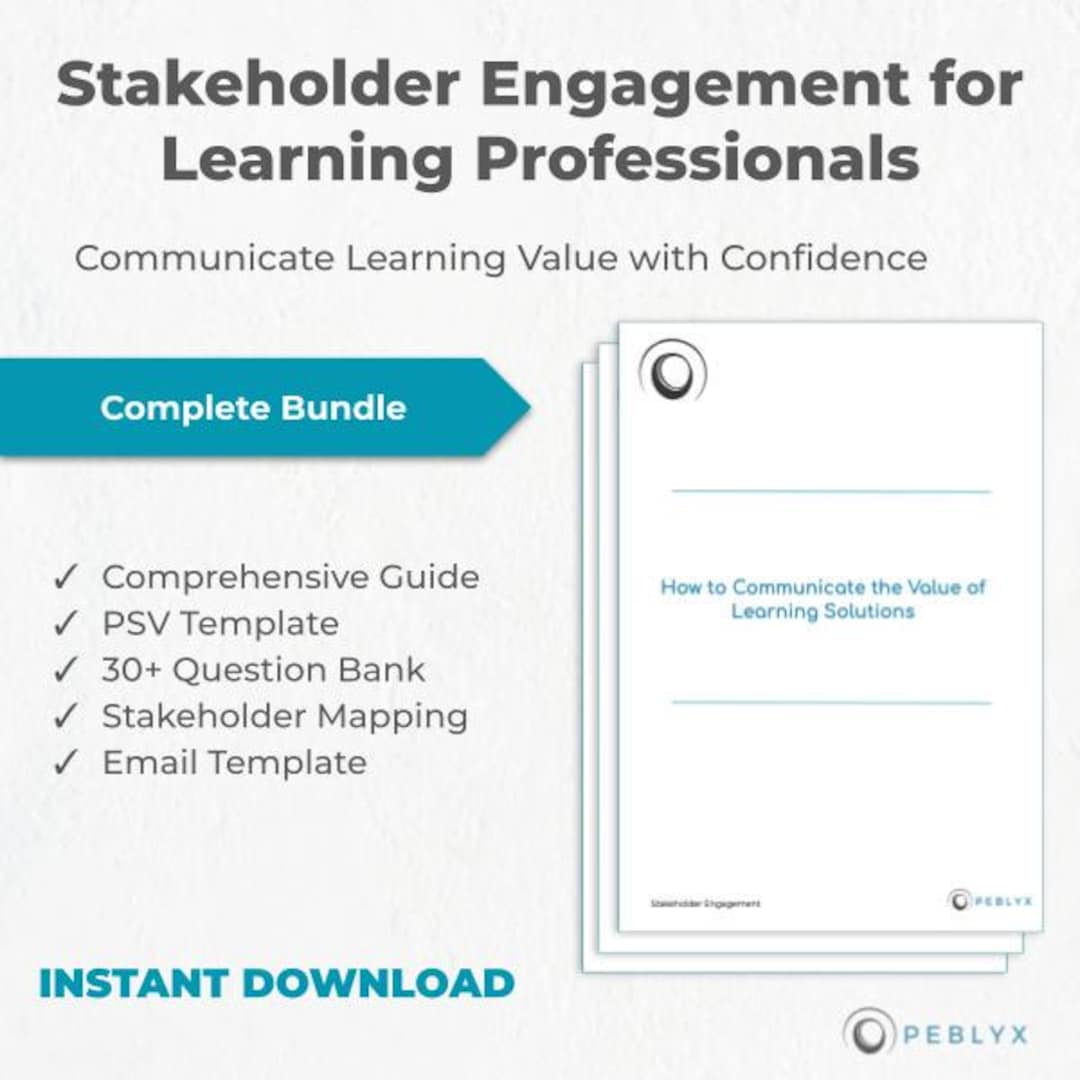 Stakeholder Engagement Bundle for HR and Learning Professionals ...