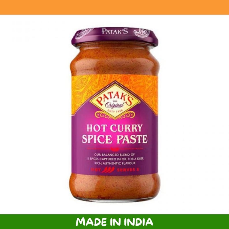 Patak’s Extra Hot Curry Paste – Intense & Authentic Indian Heat (283 G ...