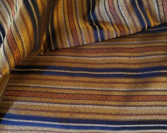 Rust Gold Black Stripe Fabric - Etsy