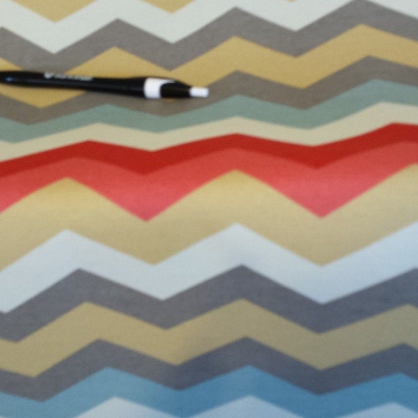 Coral Aqua Chevron - Etsy