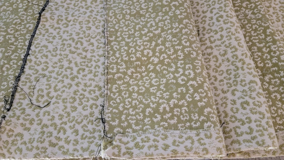 Reversable LIME GREEN CHEETA Animal Woven Upholstery Remnants - Etsy