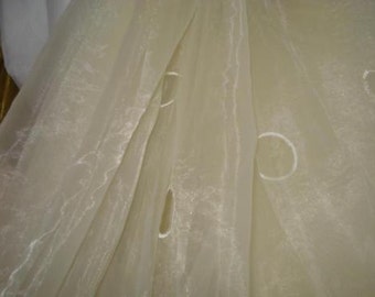 Sheer Cream Fabric - Etsy