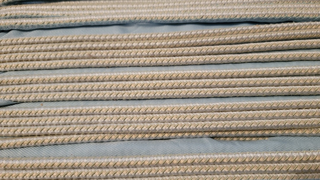 Baby BLUE and White Woven COTTON Lip CORD by the Yard - Etsy