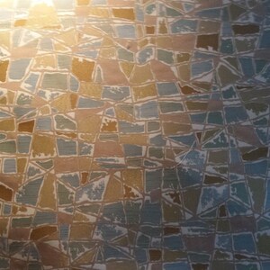 AQUA Tan Cream ABSTRACT Geometric COTTON Upholstery Fabric, 35-29-20 ...