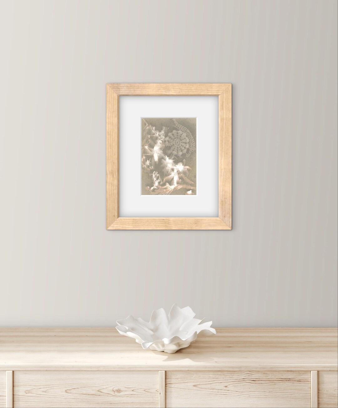 Original LUMEN PRINT on Vintage Paper CEDAR and Doily 5 X 7 - Etsy