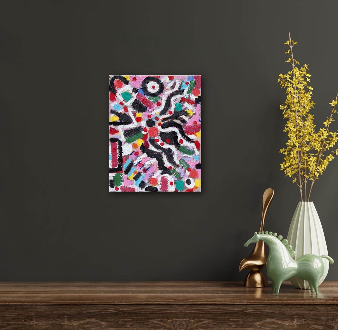 MOONDANCE Original Abstract Art Oil PAINTING on Canvas 8 X 10 - Etsy