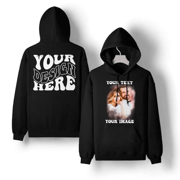 Black Hoodie With Text - Etsy