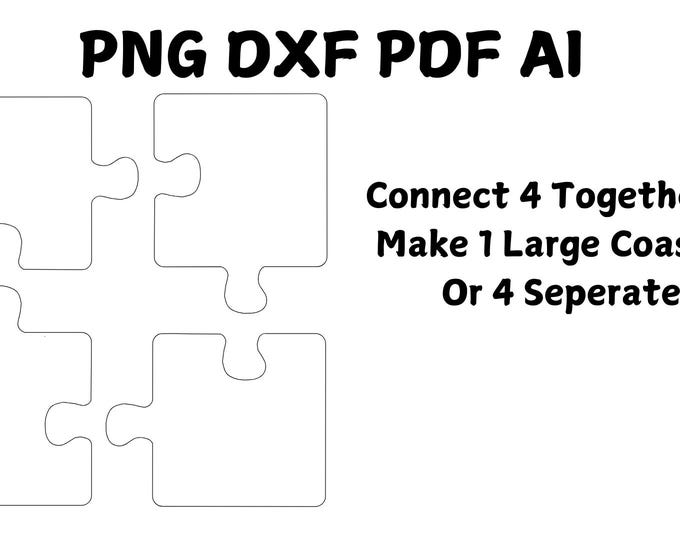 Square Puzzle Connectable Pattern Template for Small or One Large ...