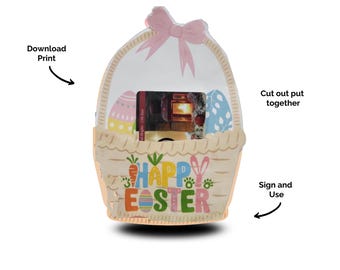Easter Bunny Gift Card Holder: Basket Stuffer - Etsy