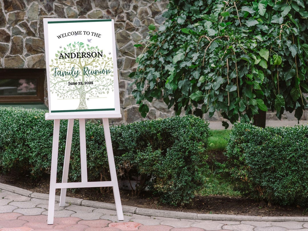 Family Reunion Welcome Sign Template: Editable Canva Poster (PDF) - Etsy