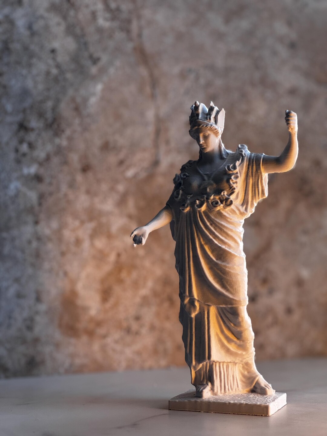 3D Printed Athena Statue: Hope-farnese Greek Goddess Sculpture - Etsy