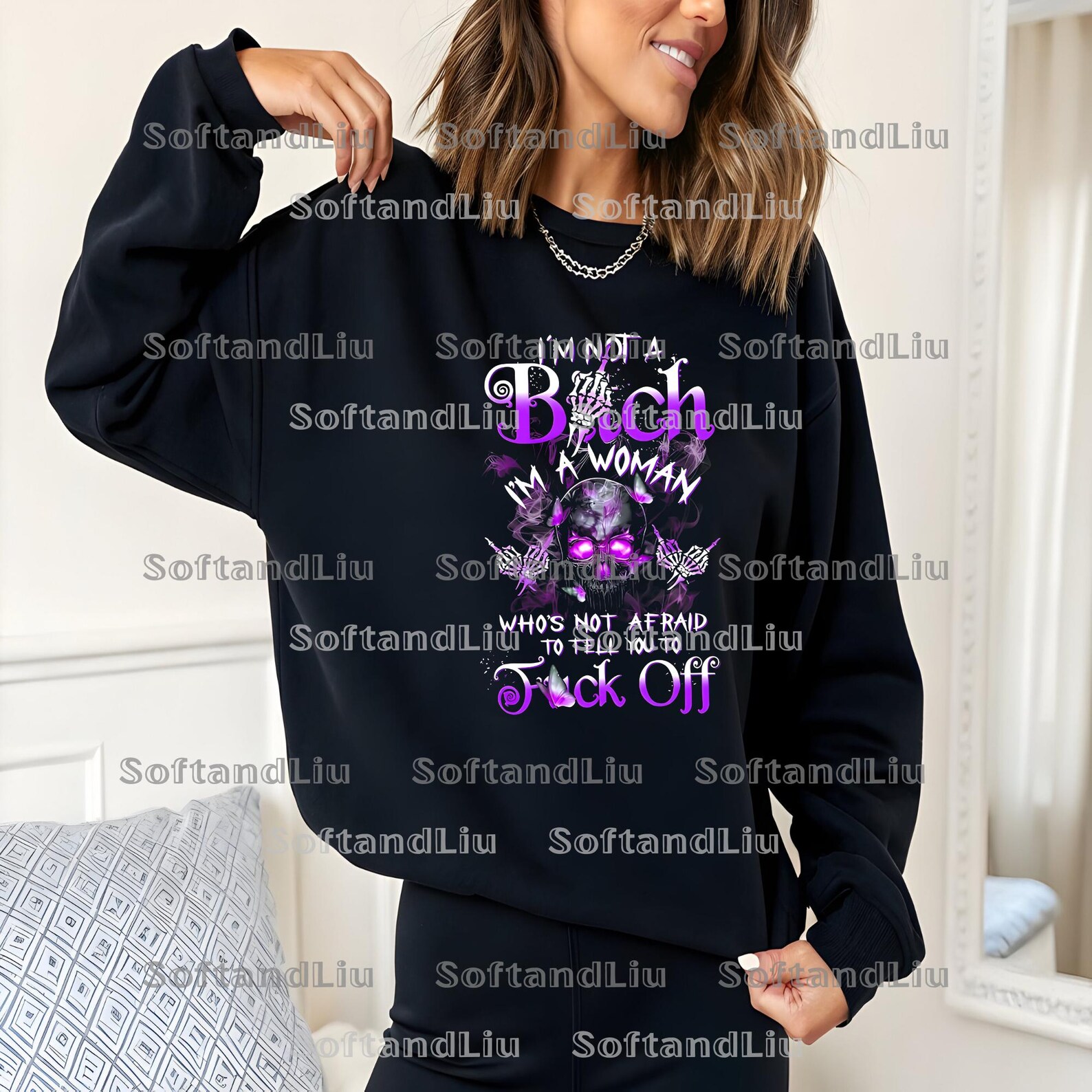 I'm A Women Who's Not Afraid to Tell You to F off Graphic Png, Afraid ...