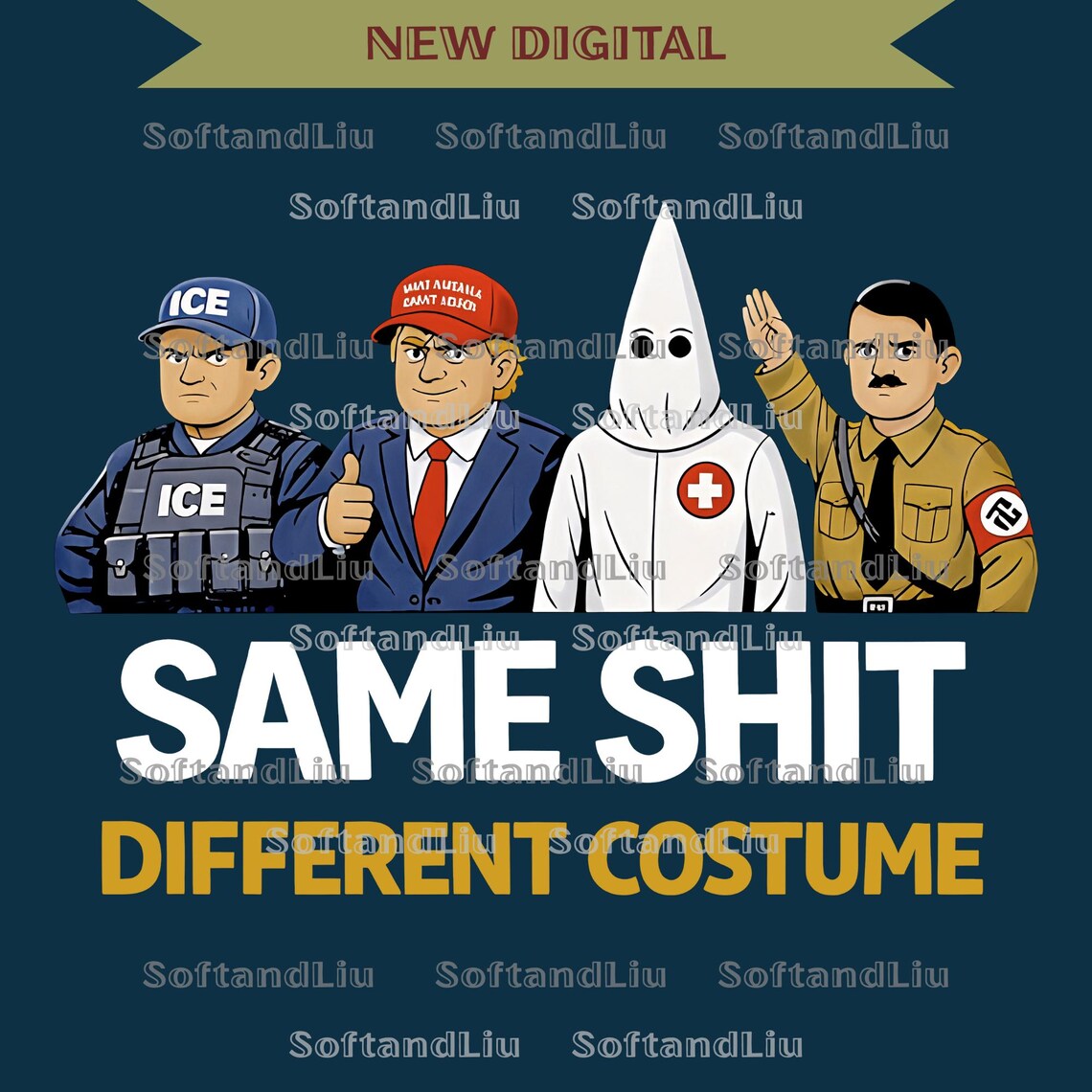 Same Shit Different Costume Png, Anti Trump Png, Funny Protest Png ...