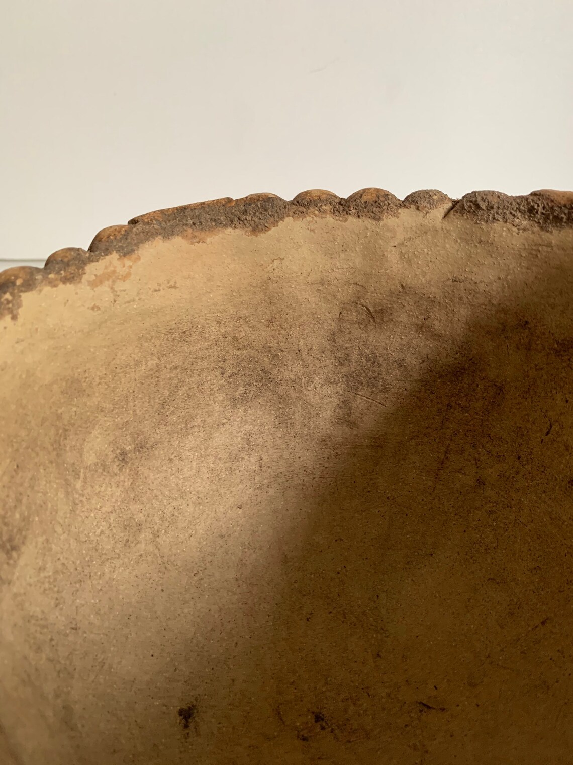 Nulton Stoneware Studio Pottery Incised Vessel Planter | Etsy