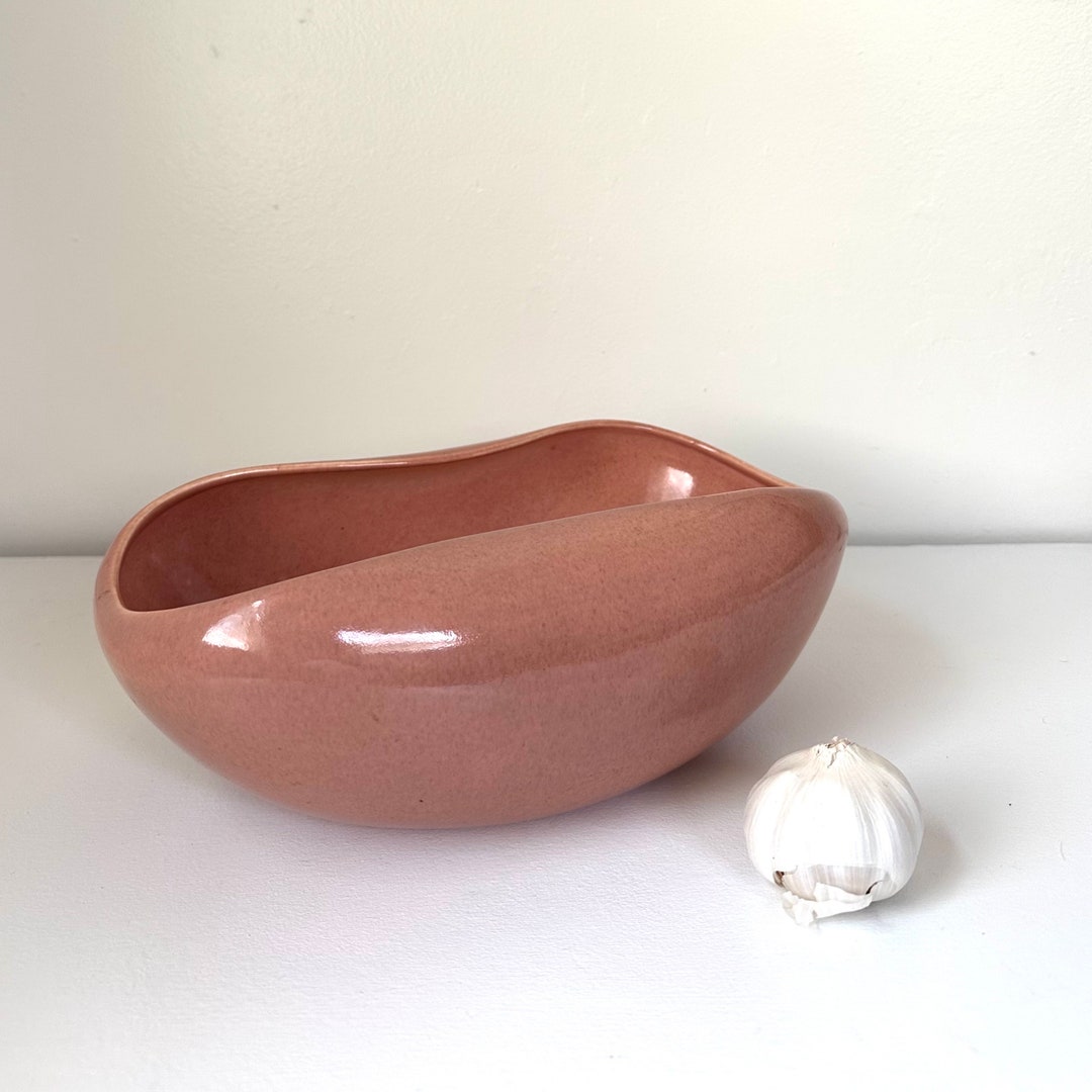 MCM Russel Wright American Modern Steubenville Coral Salad/serving Bowl ...