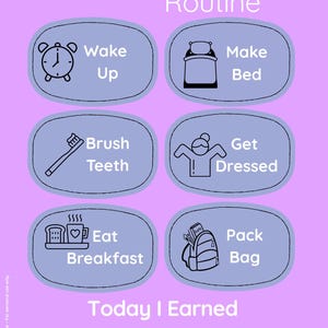 Editable Kids Morning and Evening Routine Bundle | Reward Charts ...