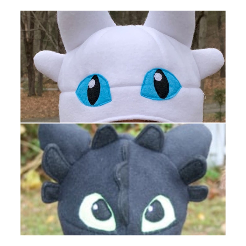 Night Fury or Light Fury Hat Toothless Inspired Dragon Hat | Etsy