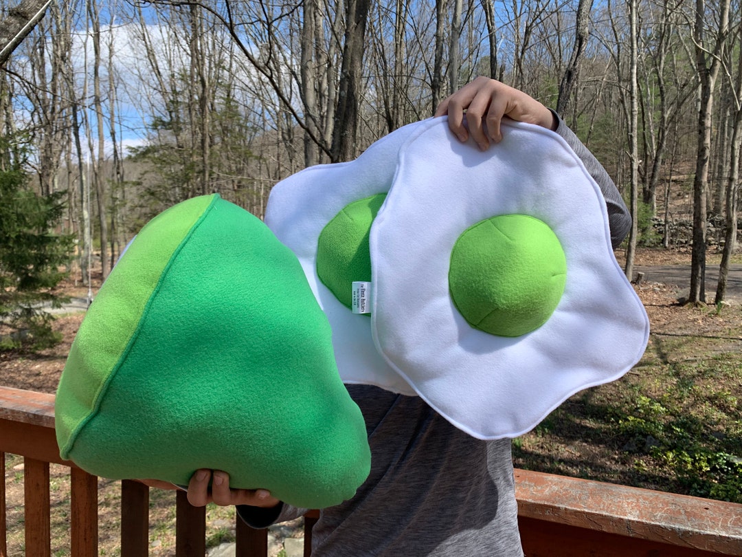 Giant Green Eggs and Ham Plush Set - Etsy