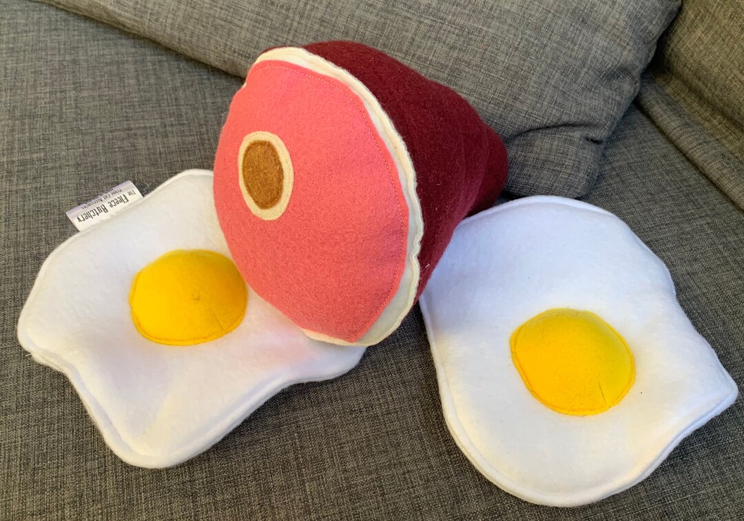 Ham and Eggs Plush Set - Etsy