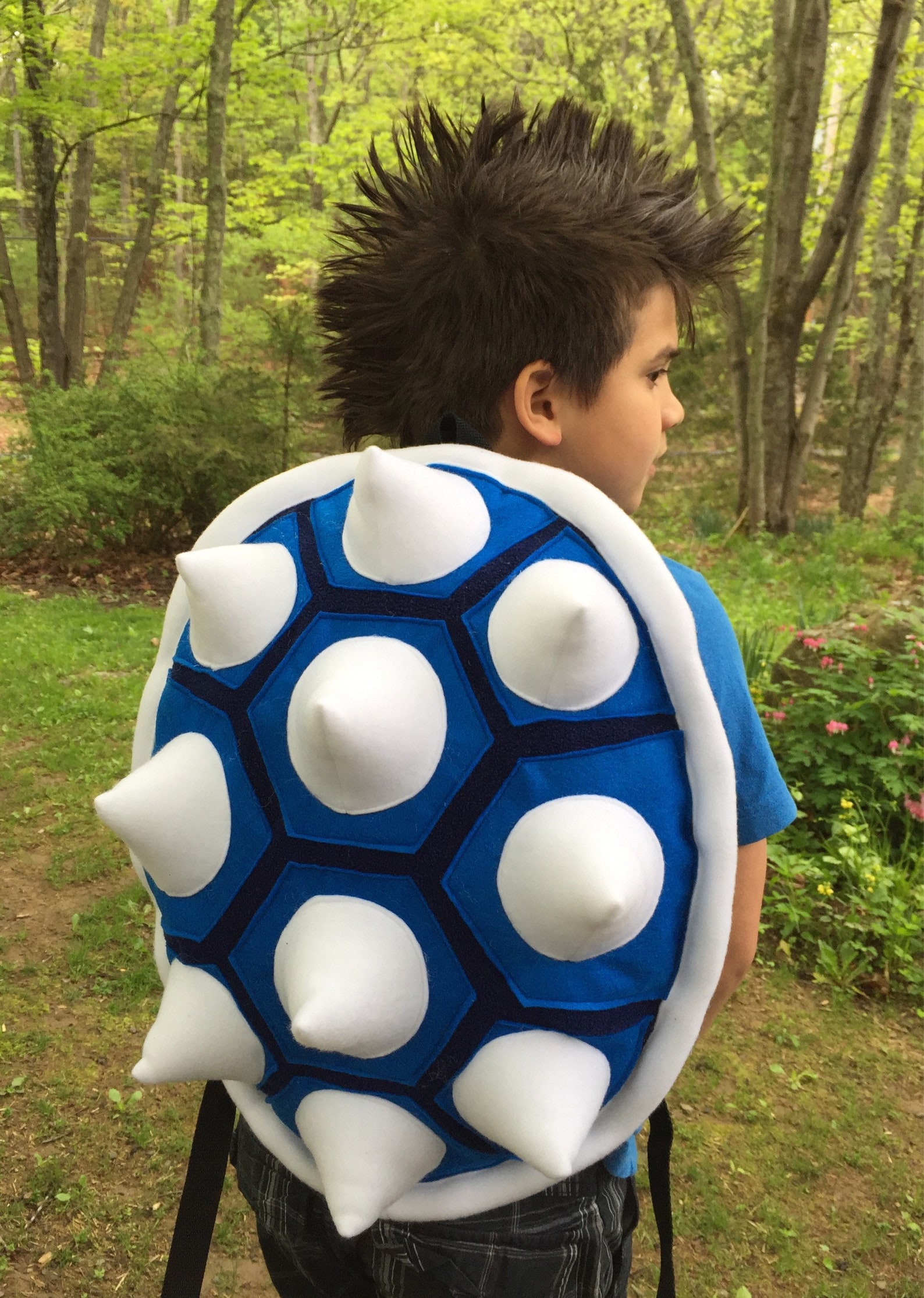 Blue Bowser Shell Backpack - Etsy