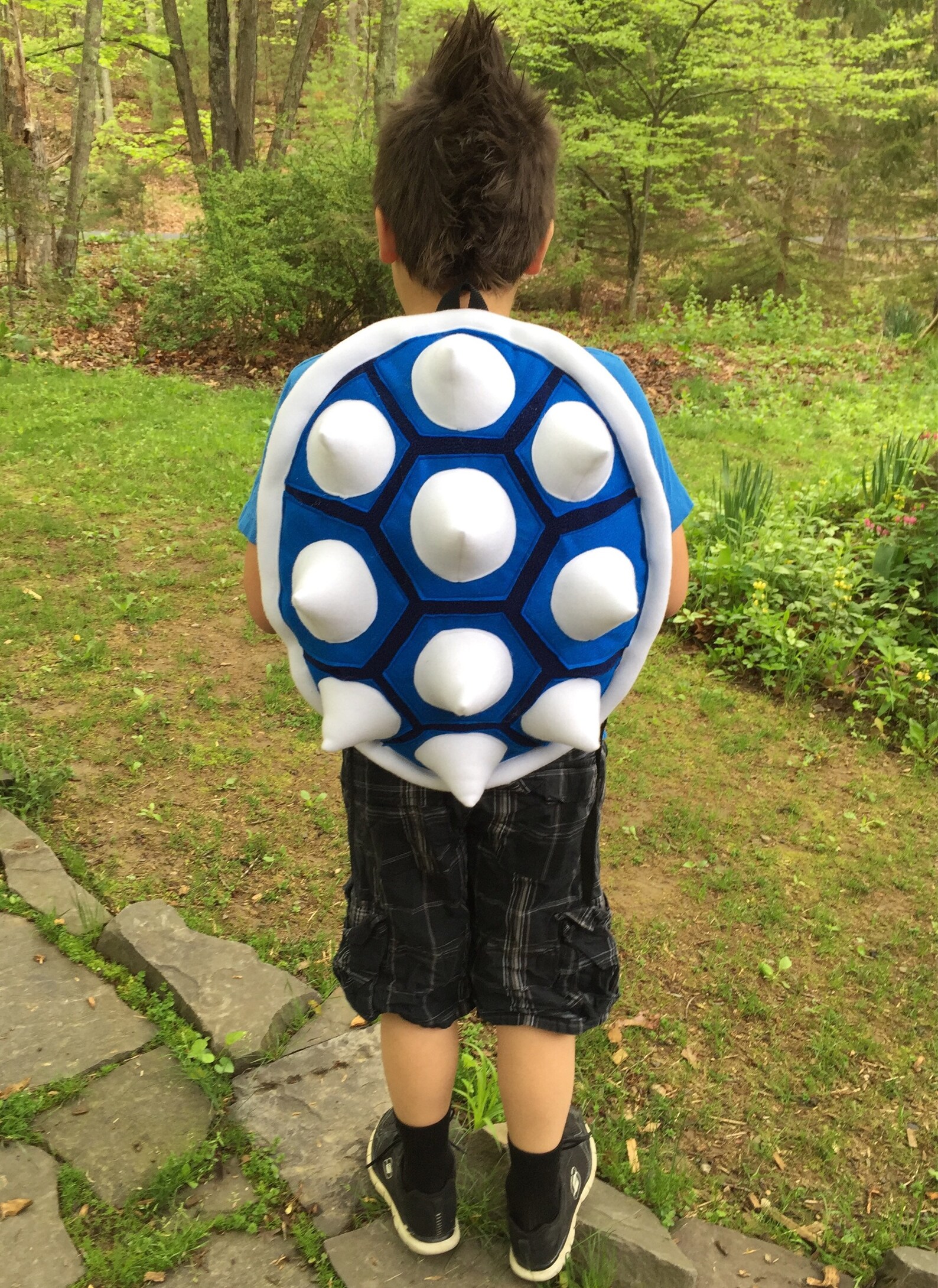 Blue Bowser Shell Backpack - Etsy
