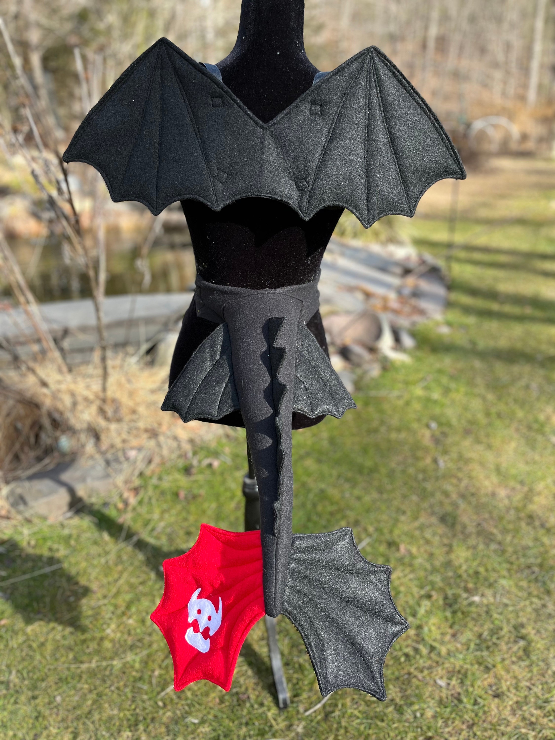 Night Fury Inspired Wings and Tail - Etsy