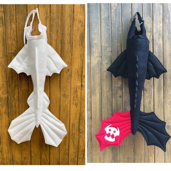 HTTYD Inspired Dragon Tails Be the Night Fury or Light Fury - Etsy UK