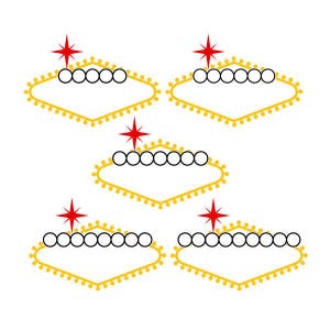 Las Vegas Sign Cuttable Design SVG PNG DXF & Eps Designs Cameo File ...